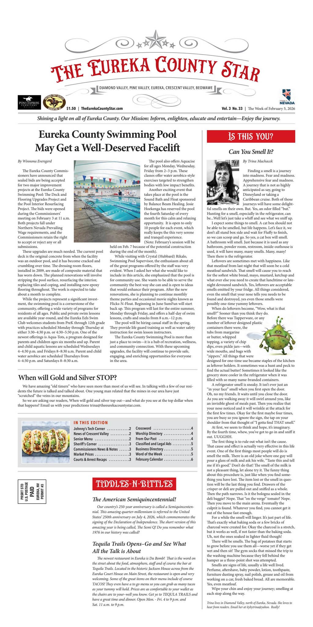 The Eureka County Star #137 by The Eureka County Star Weekly Newspaper ...