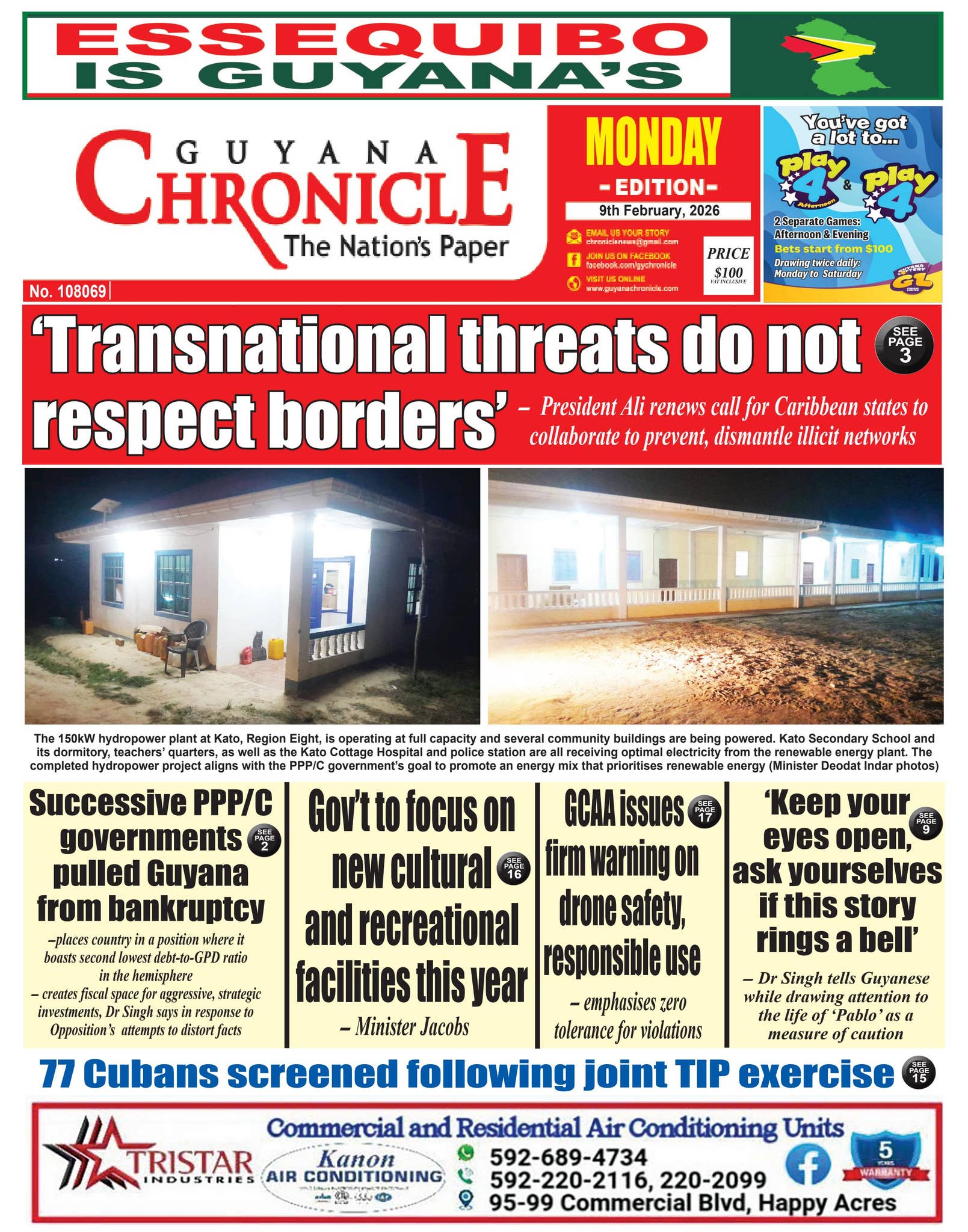 Guyana Chronicle E-Paper 09-02-2026 by Guyana Chronicle - Issuu