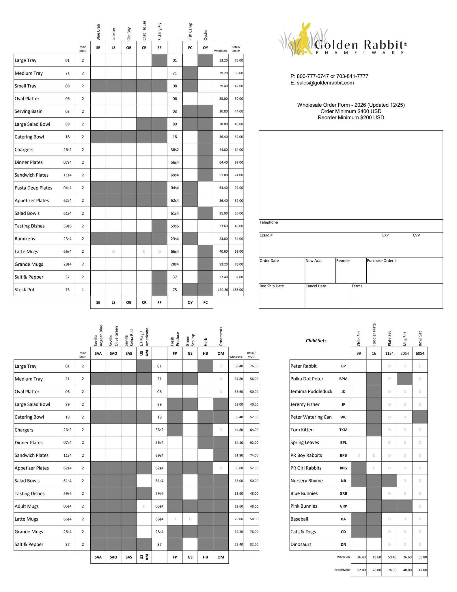 2026 GR Hospitality Order Form by crowcanyonhome - Issuu