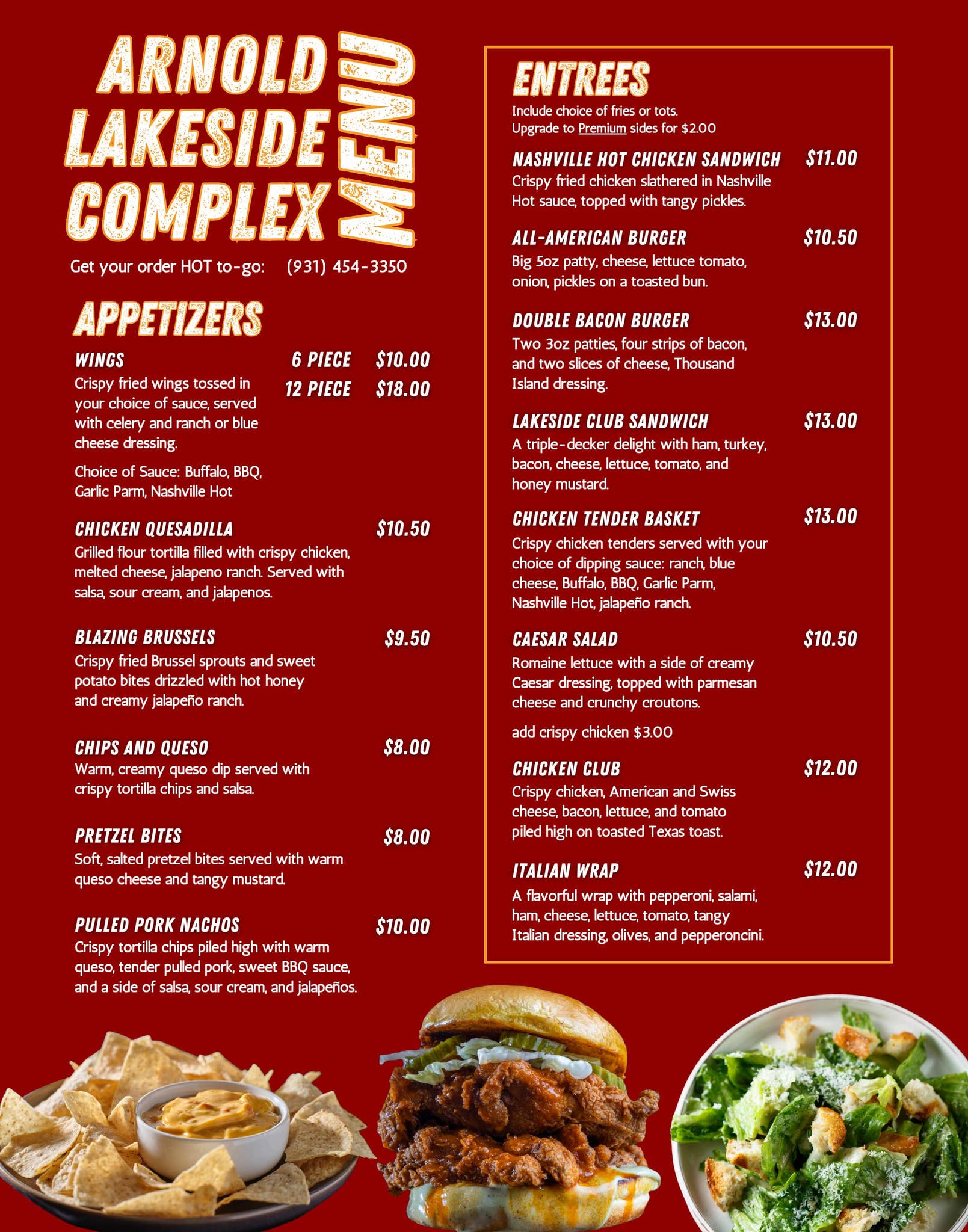 Menus for ANG by Arnold AFB Services - Issuu