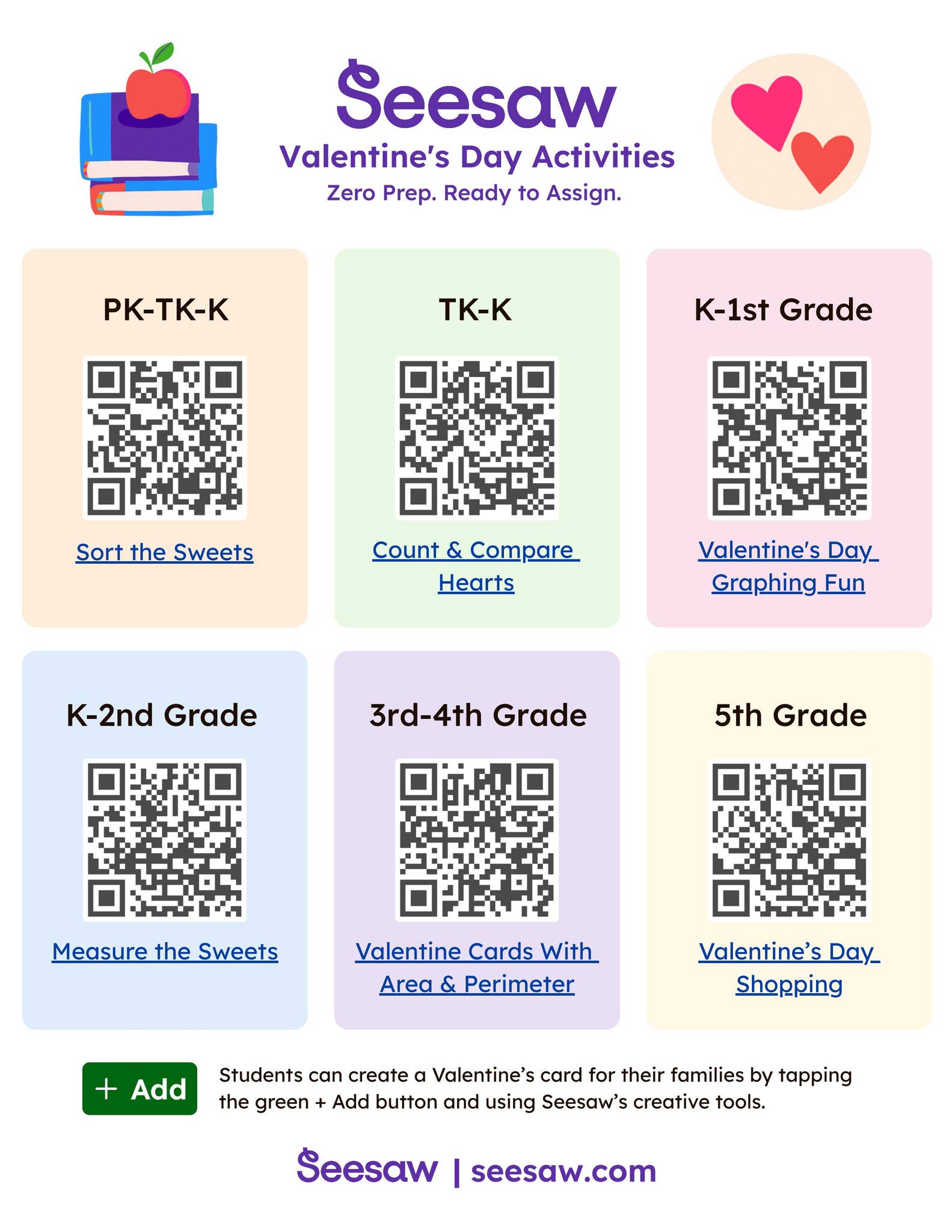 Valentine's Day Activities on Seesaw by seesawlearning - Issuu