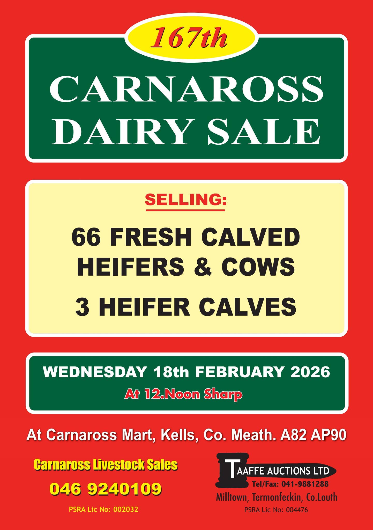 CARNAROSS DAIRY SALE 167 by TAAFFE AUCTIONS LTD - Issuu
