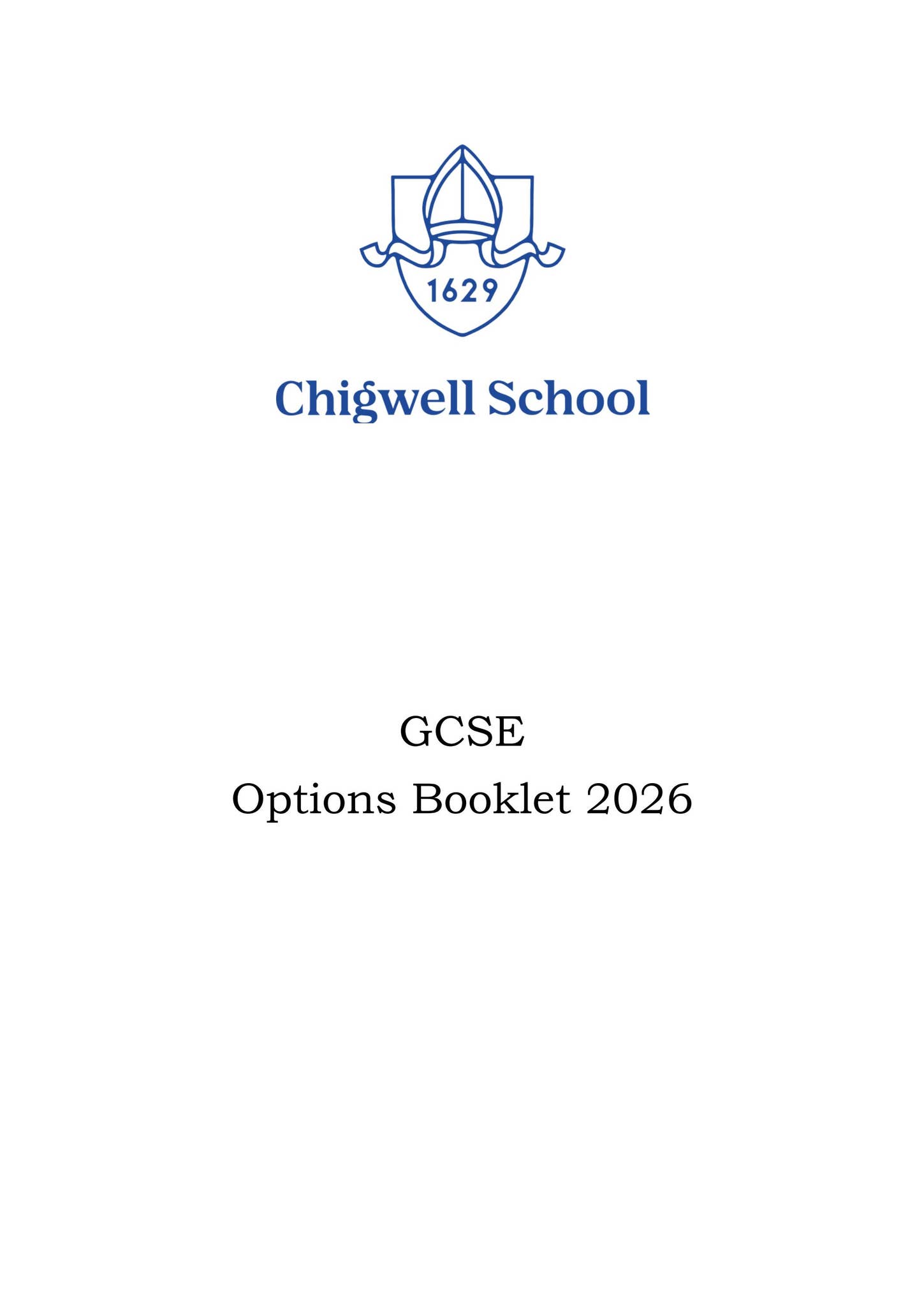 GCSE Options Booklet 2026 by Chigwell School - Issuu