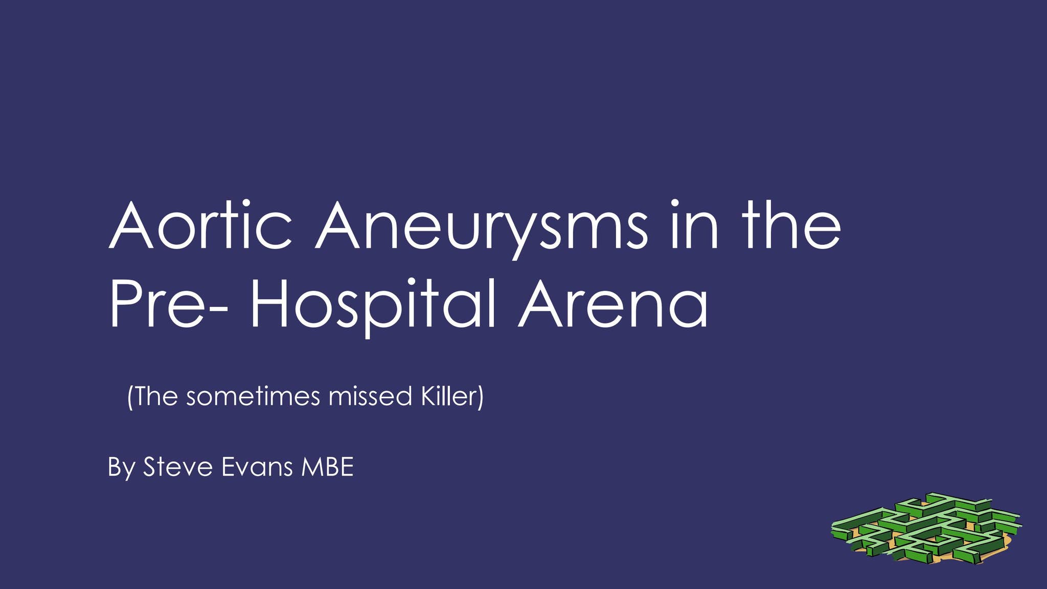 Aortic Aneurysms in the Pre- Hospital Arena 2026 by steevansmbe - Issuu