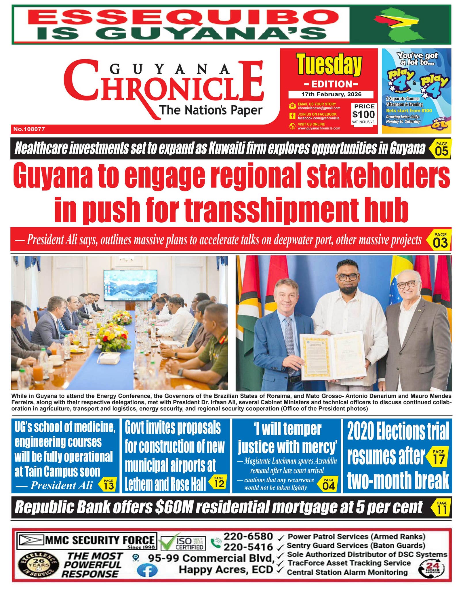 Guyana Chronicle E-Paper 17-02-2026 by Guyana Chronicle - Issuu