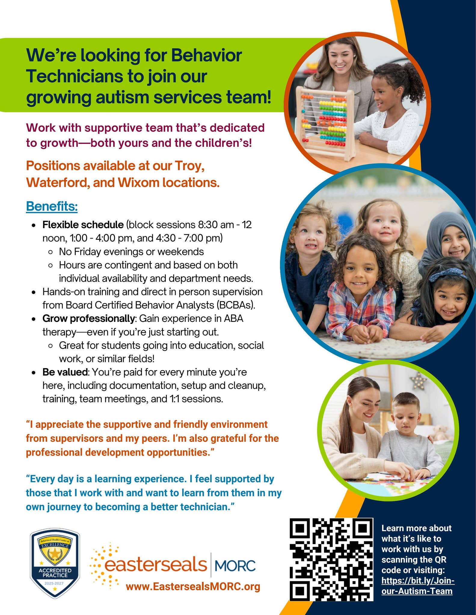 Behavior Tech Recruitment flyer by Easterseals MORC - Issuu
