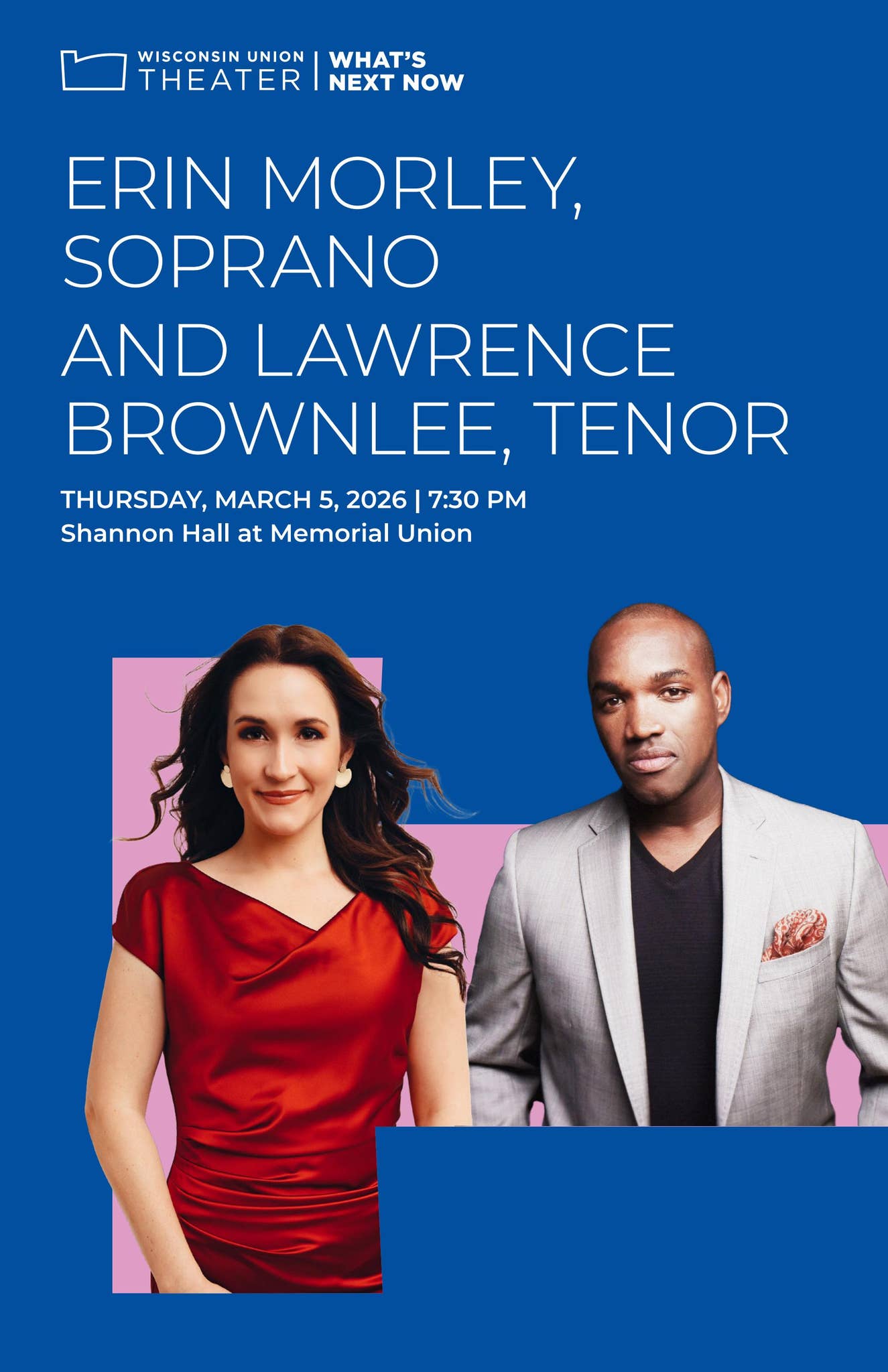 Erin Morley, soprano and Lawrence Brownlee, tenor - Program by ...
