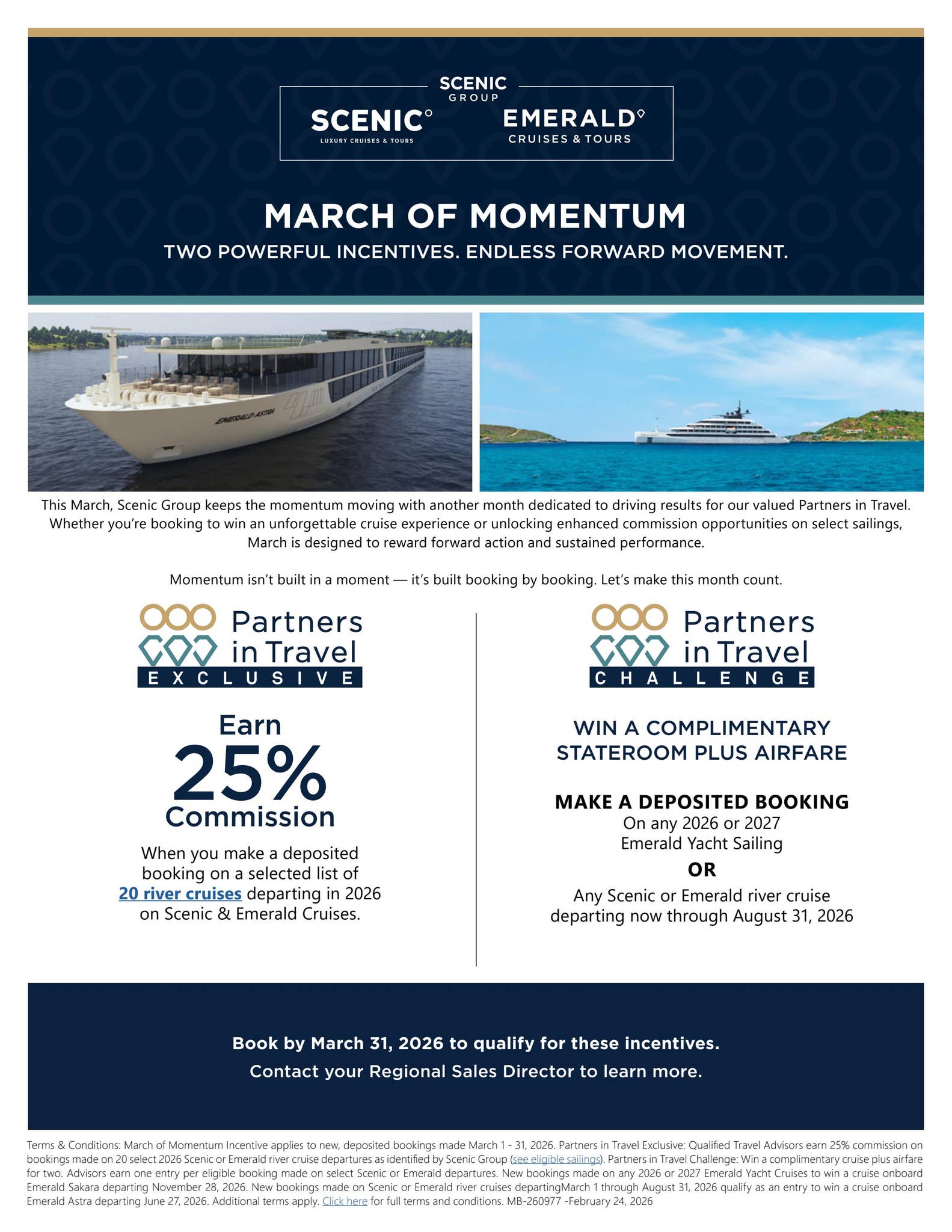 March of Momentum Trade Incentive Flyer by Scenic & Emerald Cruises US ...