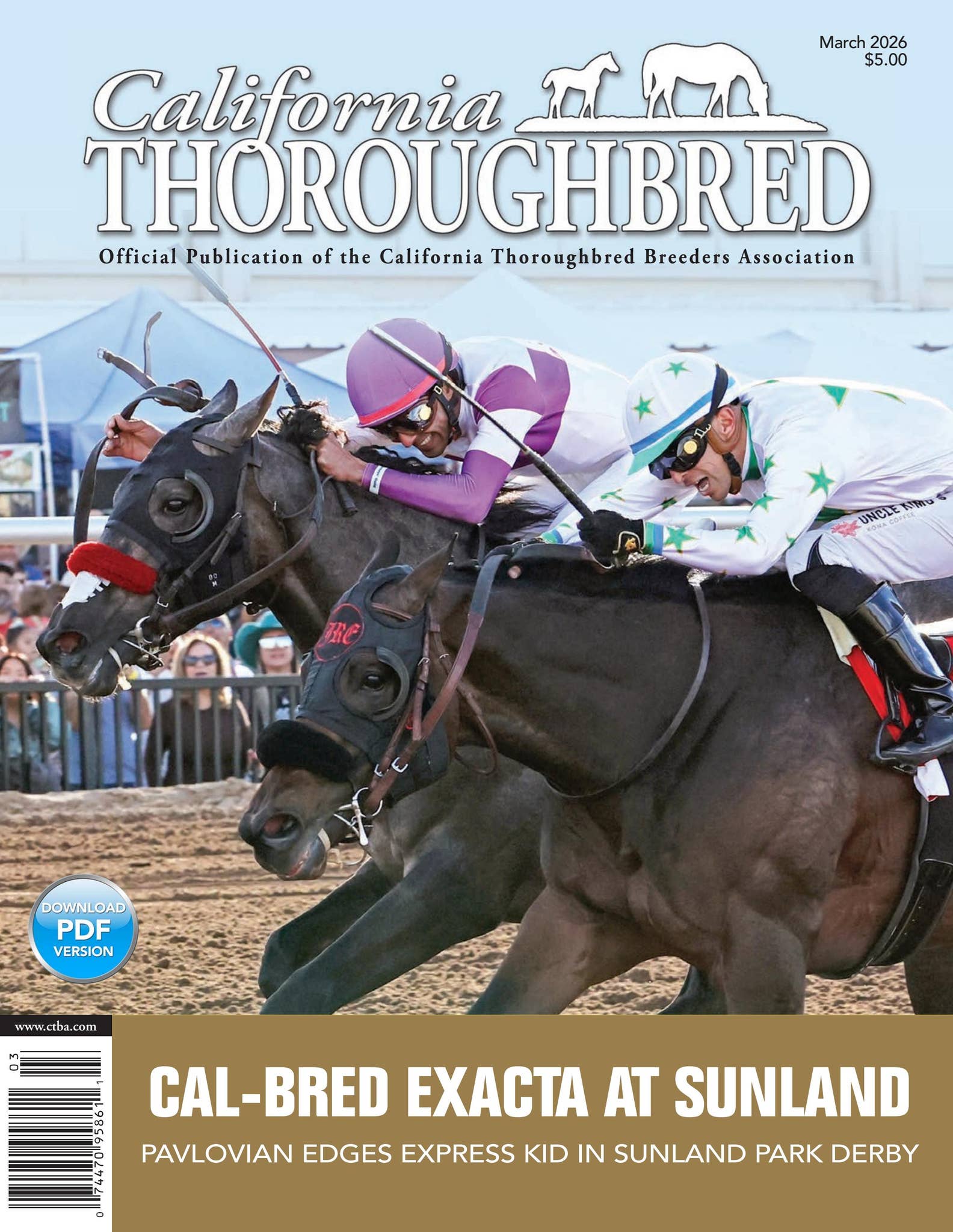 California Thoroughbred Magazine March 2026 by CTBA - Issuu