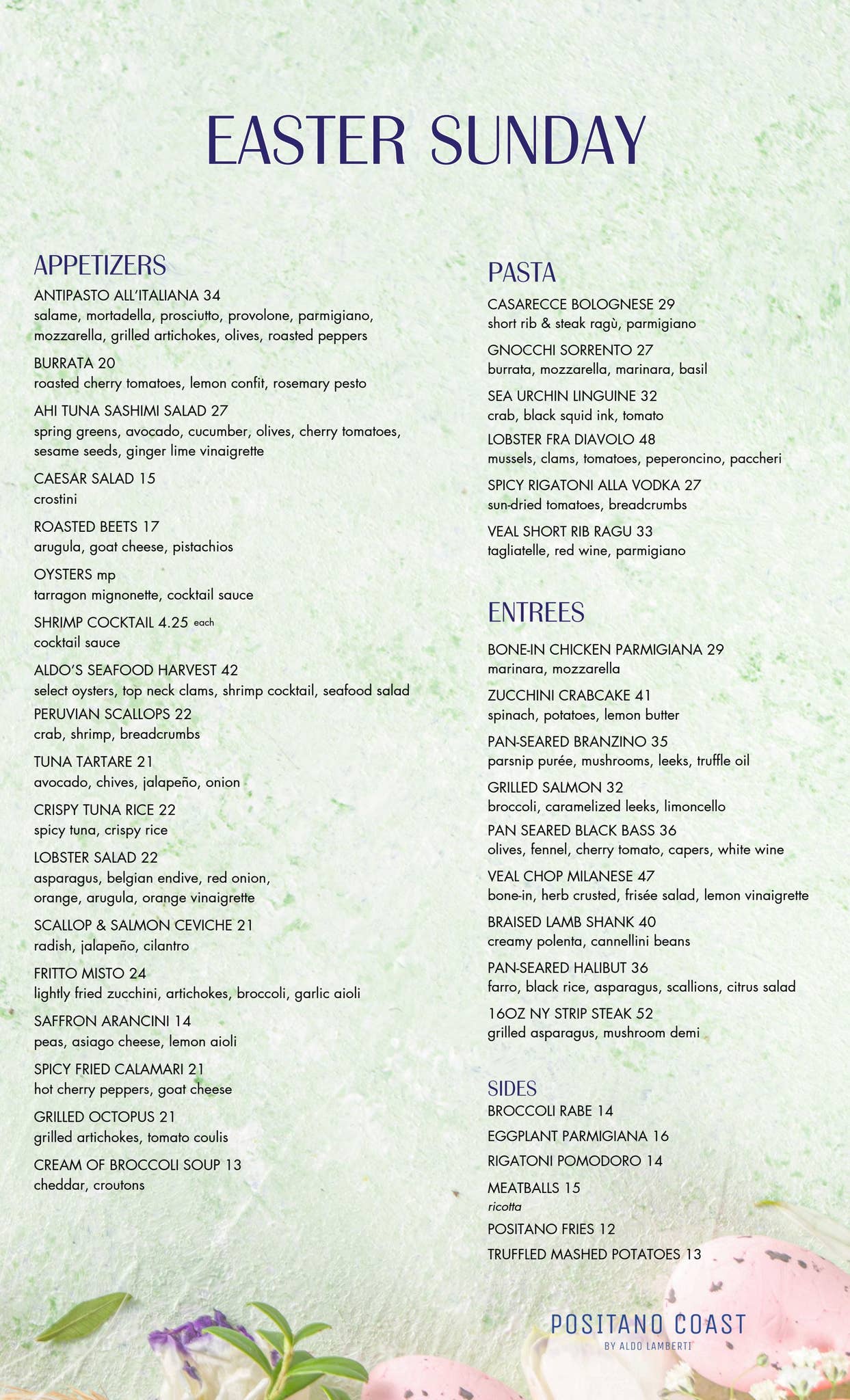 SAVED- Positano Easter Menu 2026 (2) by Derek Brown - Issuu