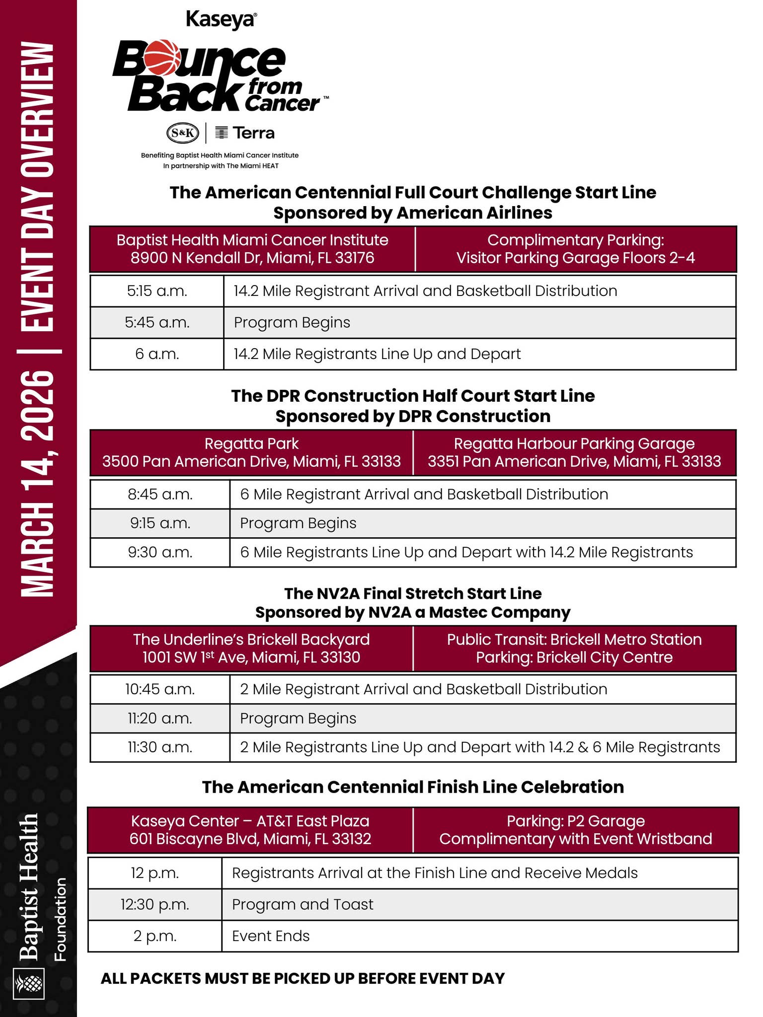 Bounce Back from Cancer Event Schedule, Route and Know Before You Go by ...