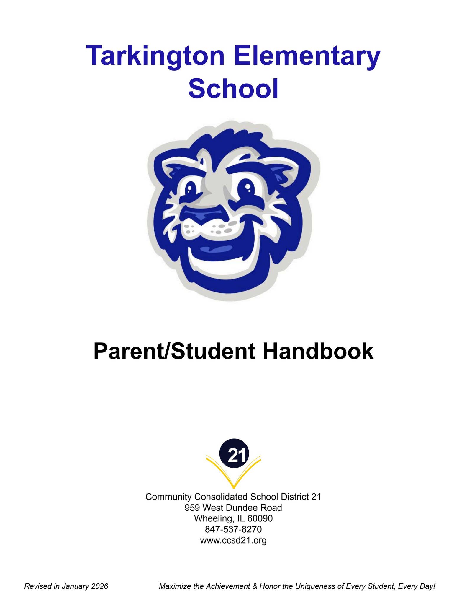 TARKINGTON ELEMENTARY SCHOOL HANDBOOK by wheeling21 - Issuu
