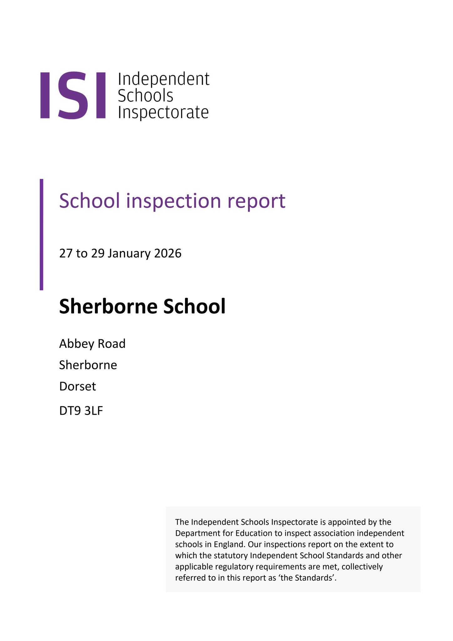 ISI report 2026 by Sherborne Schools Group - Issuu