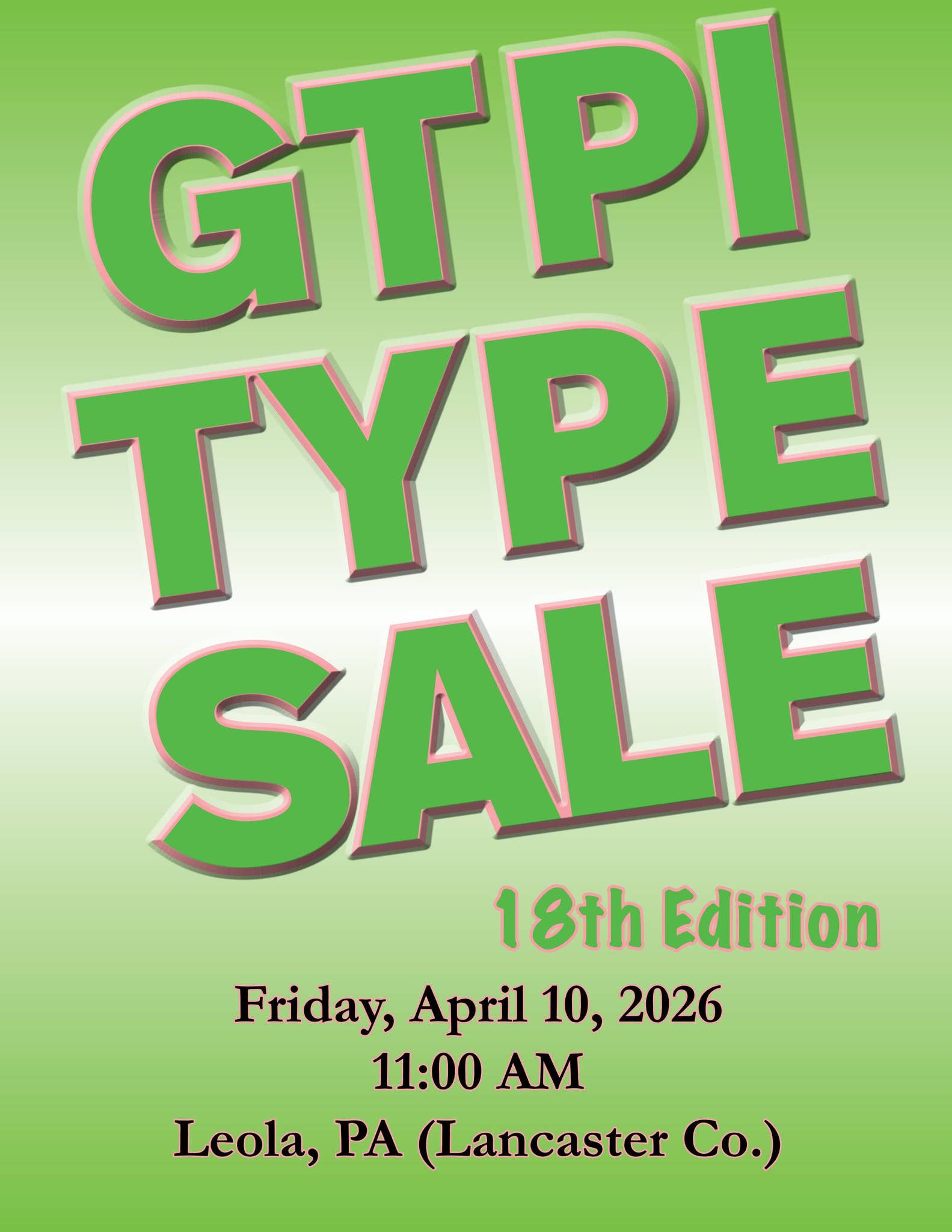 GTPI -TYPE 18th Edition Sale by Daniel Brandt - Issuu