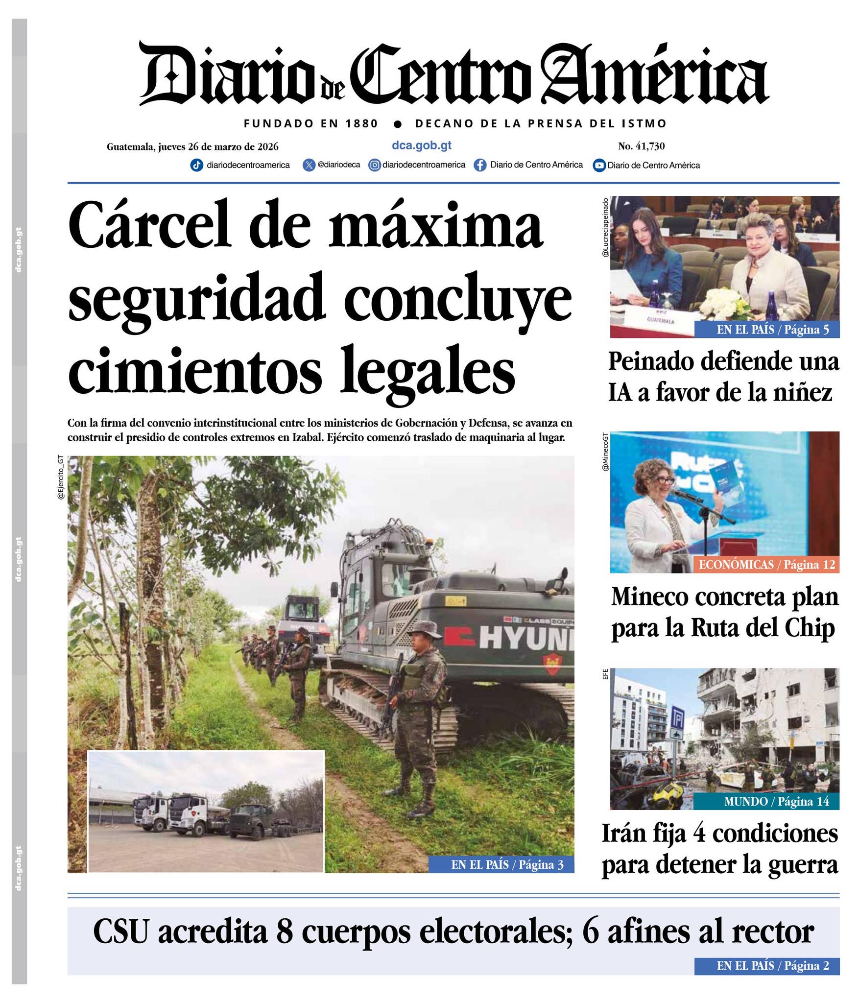 Edición Diario de Centro América 26 de marzo 2026 by Diario de Centro ...