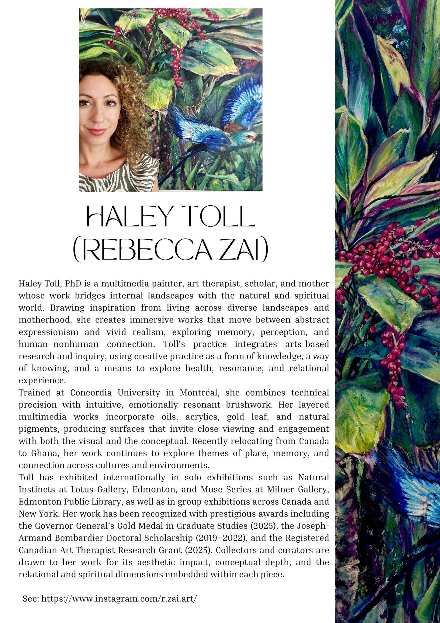 Haley Toll_Portfolio_2026 - 10 page condensed by rzaiart - Issuu