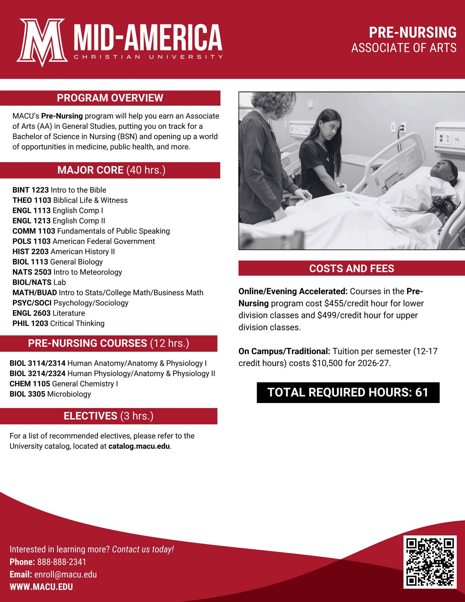 AA Pre-Nursing by MidAmericaChristianUniversity - Issuu