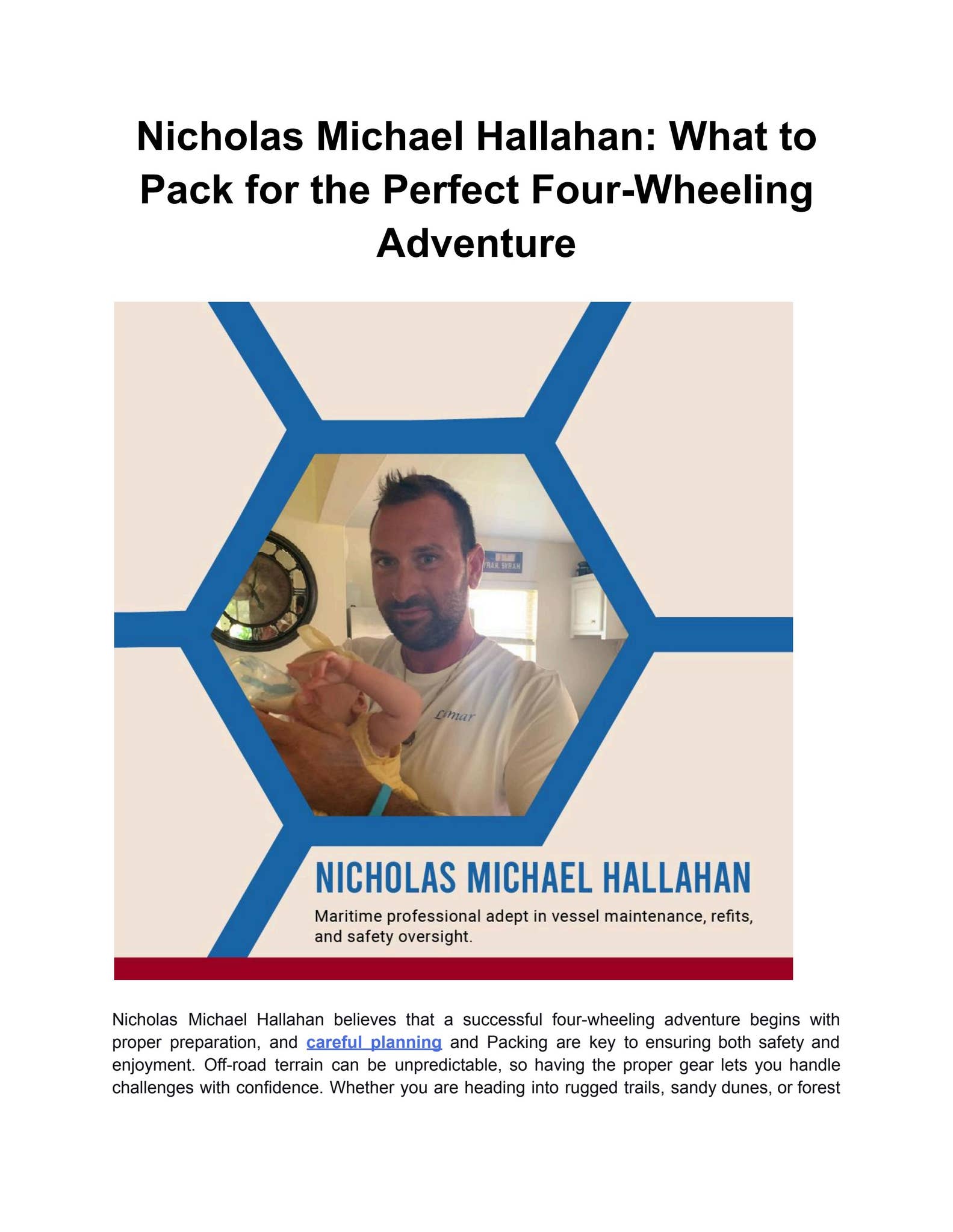 Nicholas Michael Hallahan: What to Pack for the Perfect Four-Wheeling ...