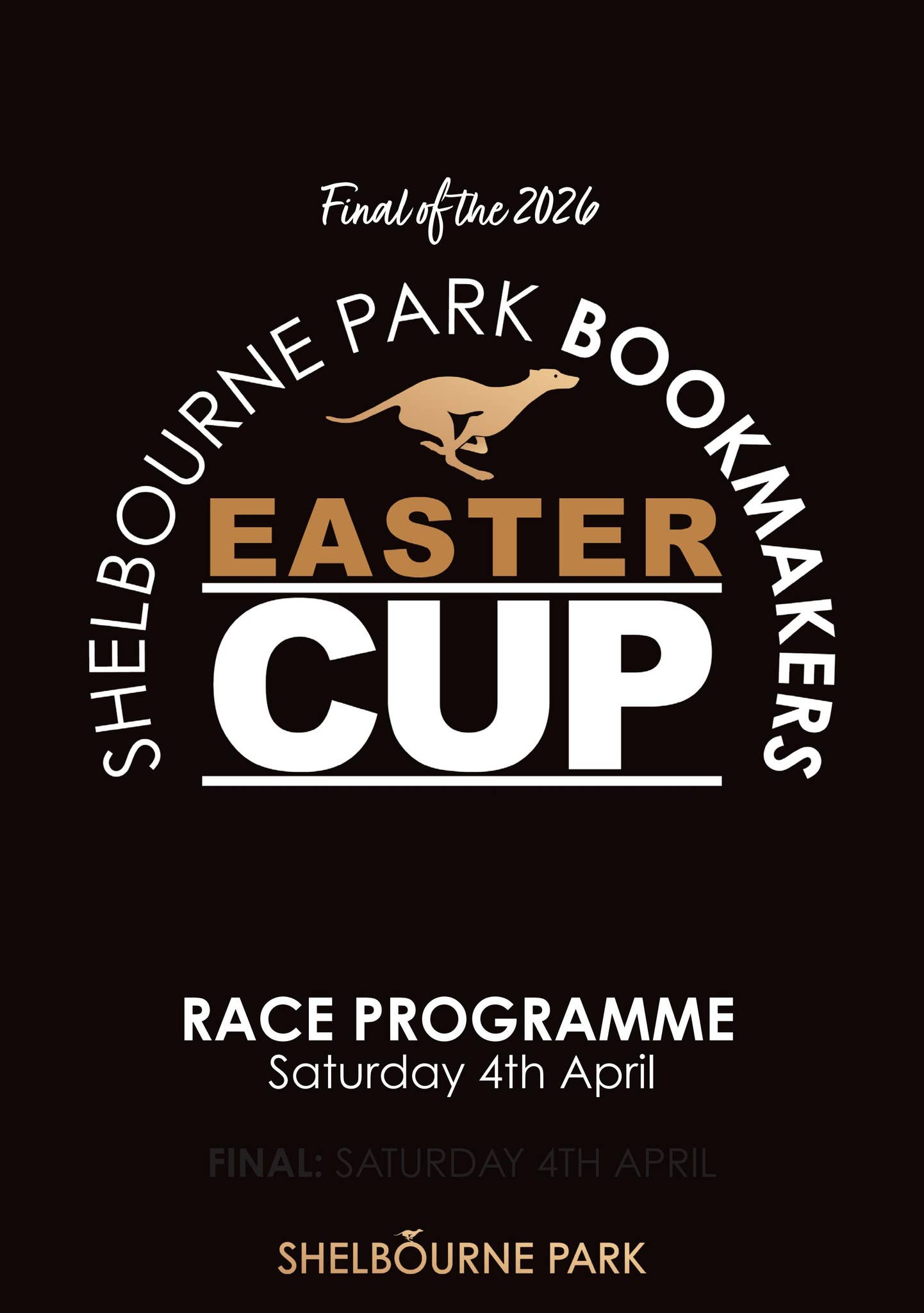 Shelbourne Park Bookmakers Easter Cup Final Race Programme by ...