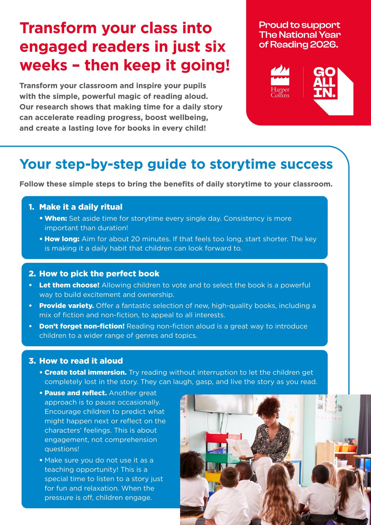 Transform your class into engaged readers in just six weeks - then keep ...