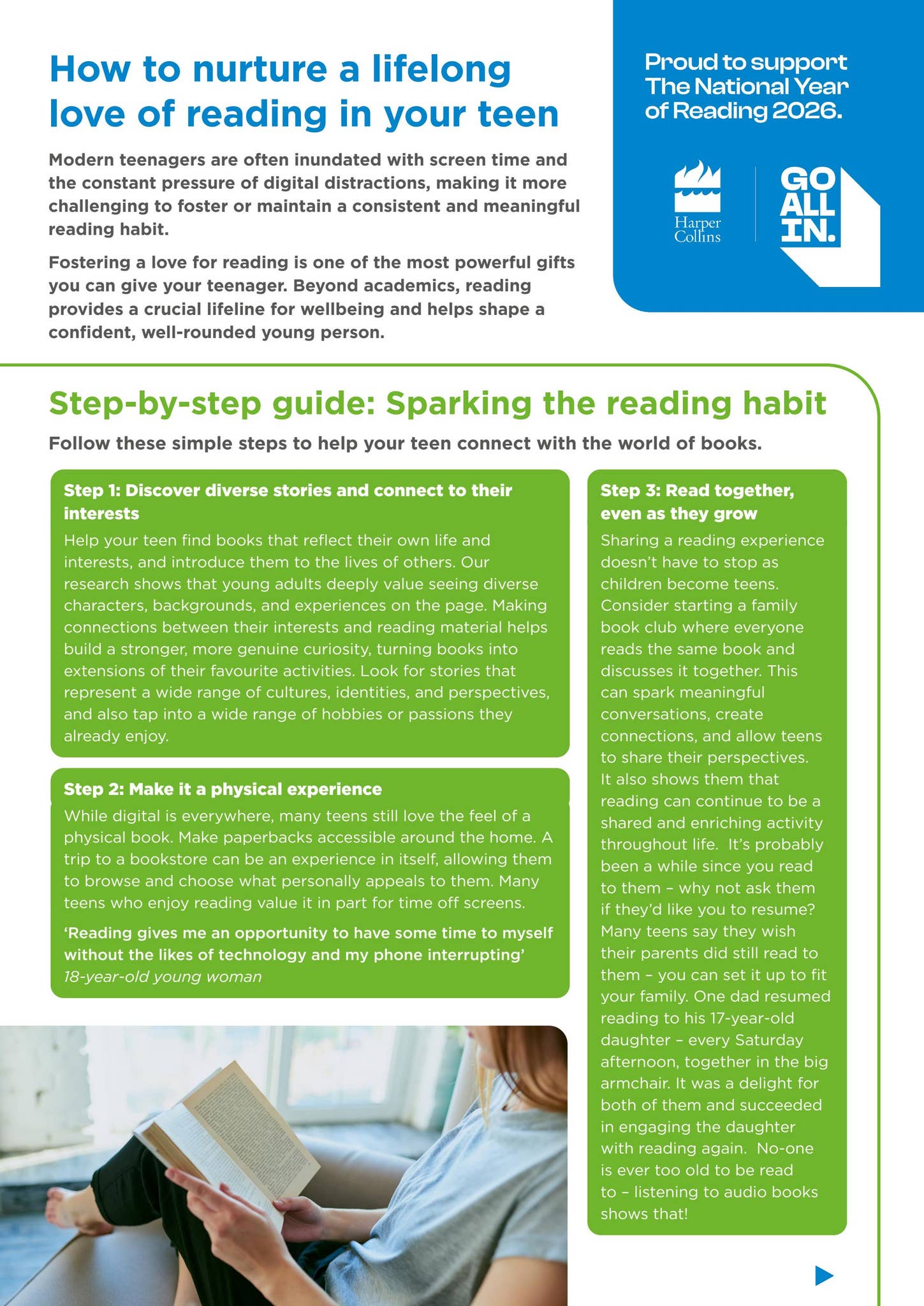 How to nurture a lifelong love of reading in your teen by Collins - Issuu