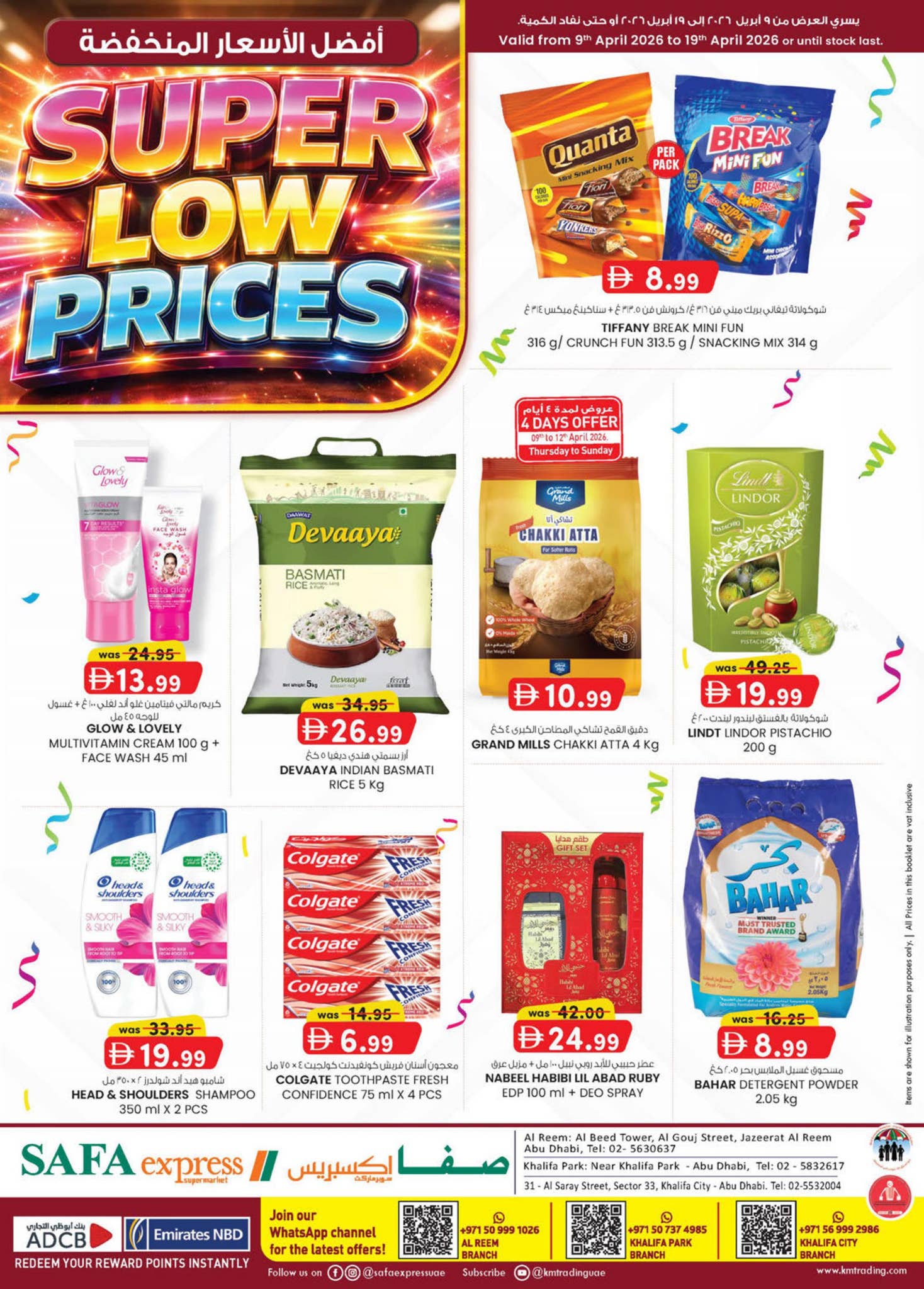 SUPER LOW PRICES_ 9th APRIL 2026 _Safa Express Khalifa City, Park & Al ...