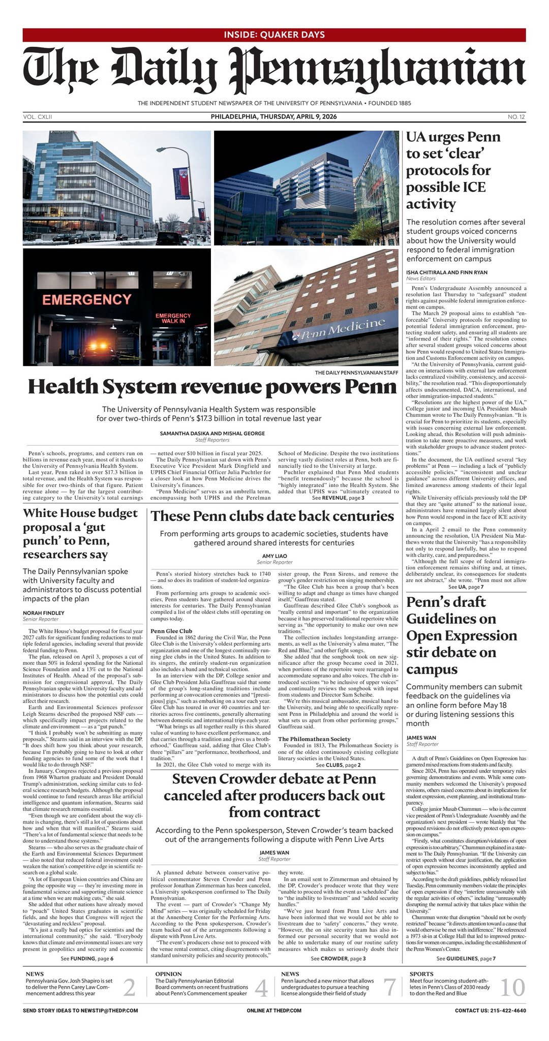 April 9, 2026 by The Daily Pennsylvanian - Issuu