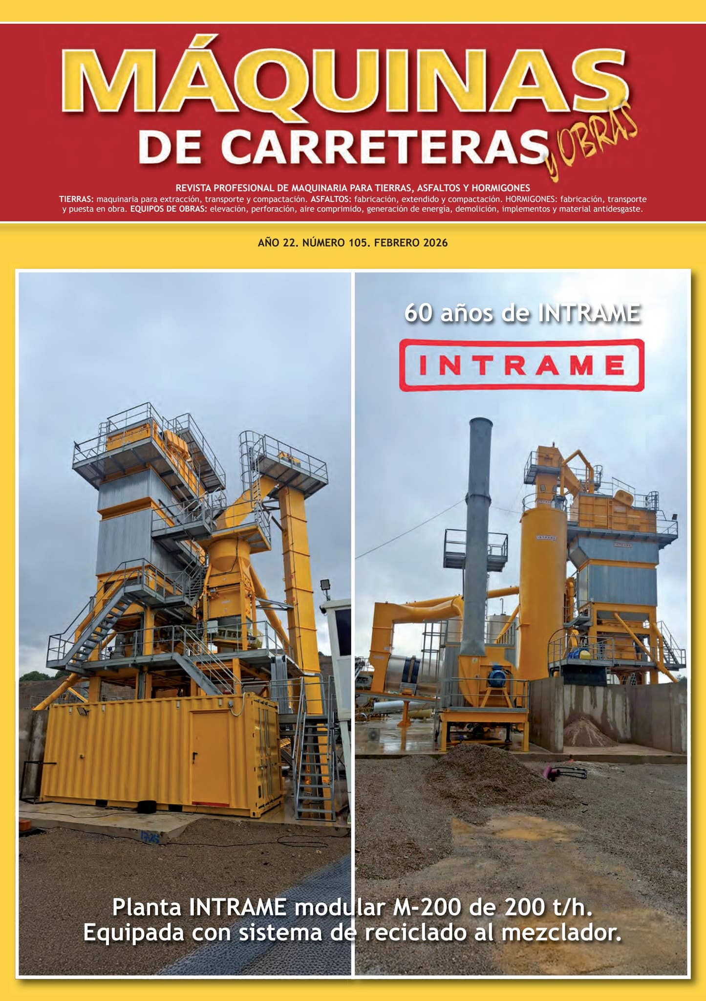 MAQUINAS DE CARRETERAS Y OBRAS Nº105 Febrero 2026 ESPECIAL SMOPYC by ...