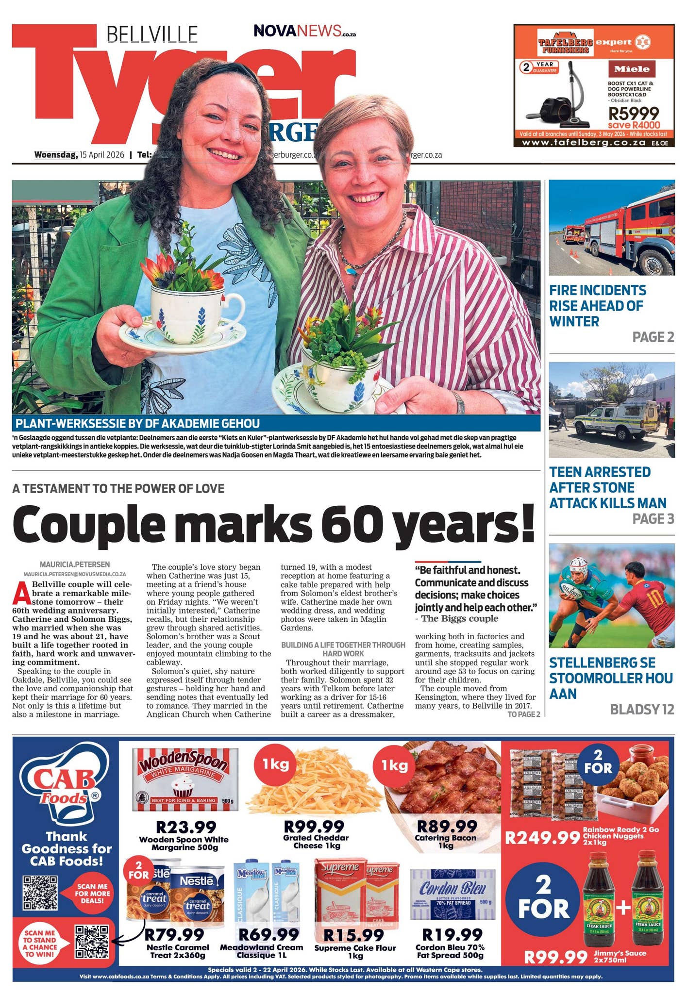 TygerBurger | Bellville | E-edition | 15 April 2026 by Novus Media - Issuu