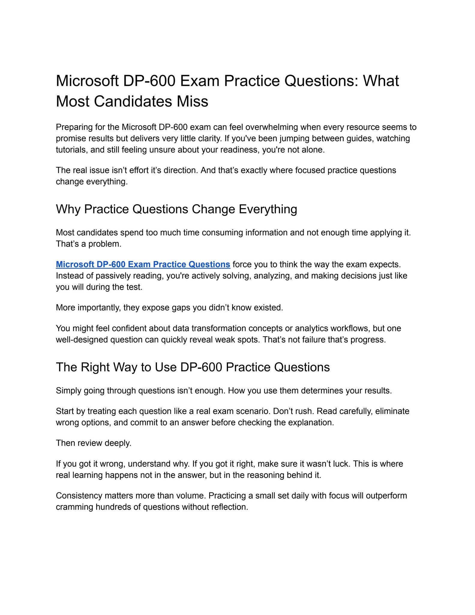 Microsoft DP-600 Exam Practice Questions_ What Most Candidates Miss by ...