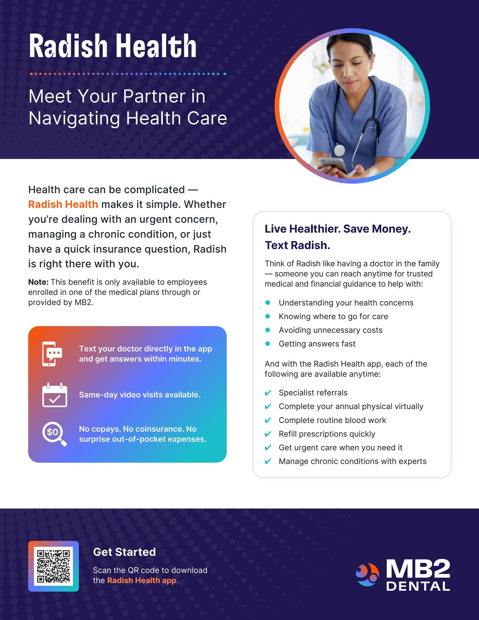 MB2 Dental Radish Health Flyer by Higginbotham Public Sector - Issuu