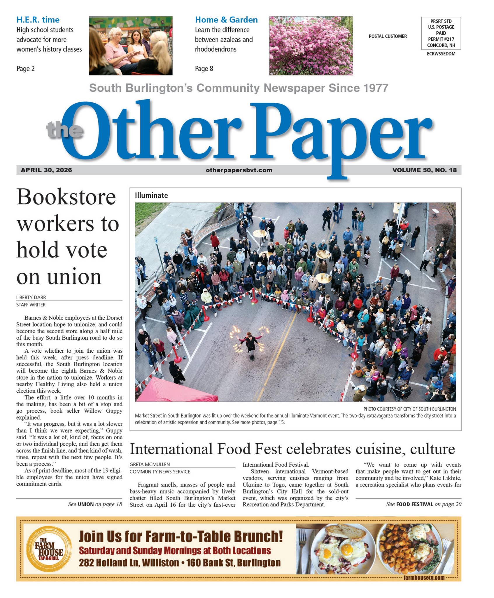The Other Paper - 4-30-26 by Vermont Community Newspaper Group - Issuu