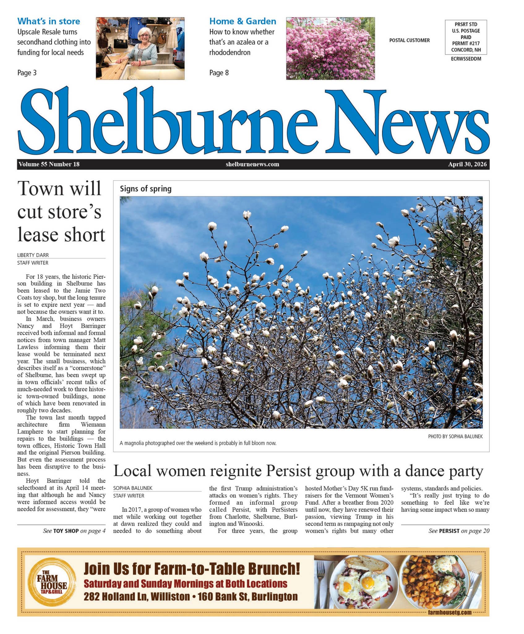 Shelburne News - 4-30-26 by Vermont Community Newspaper Group - Issuu