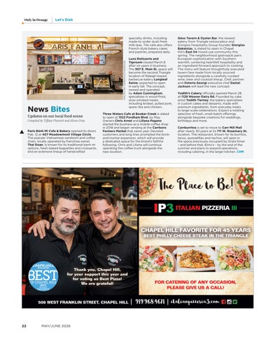 Chapel Hill Magazine May/June 2026 by Triangle Media Partners - Issuu