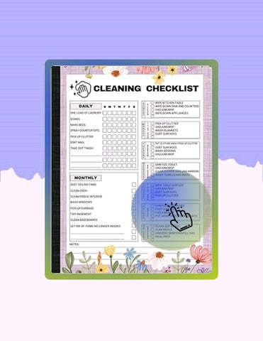 (PDF Free) Cleaning Checklist: A Household Schedule for Daily, Weekly ...