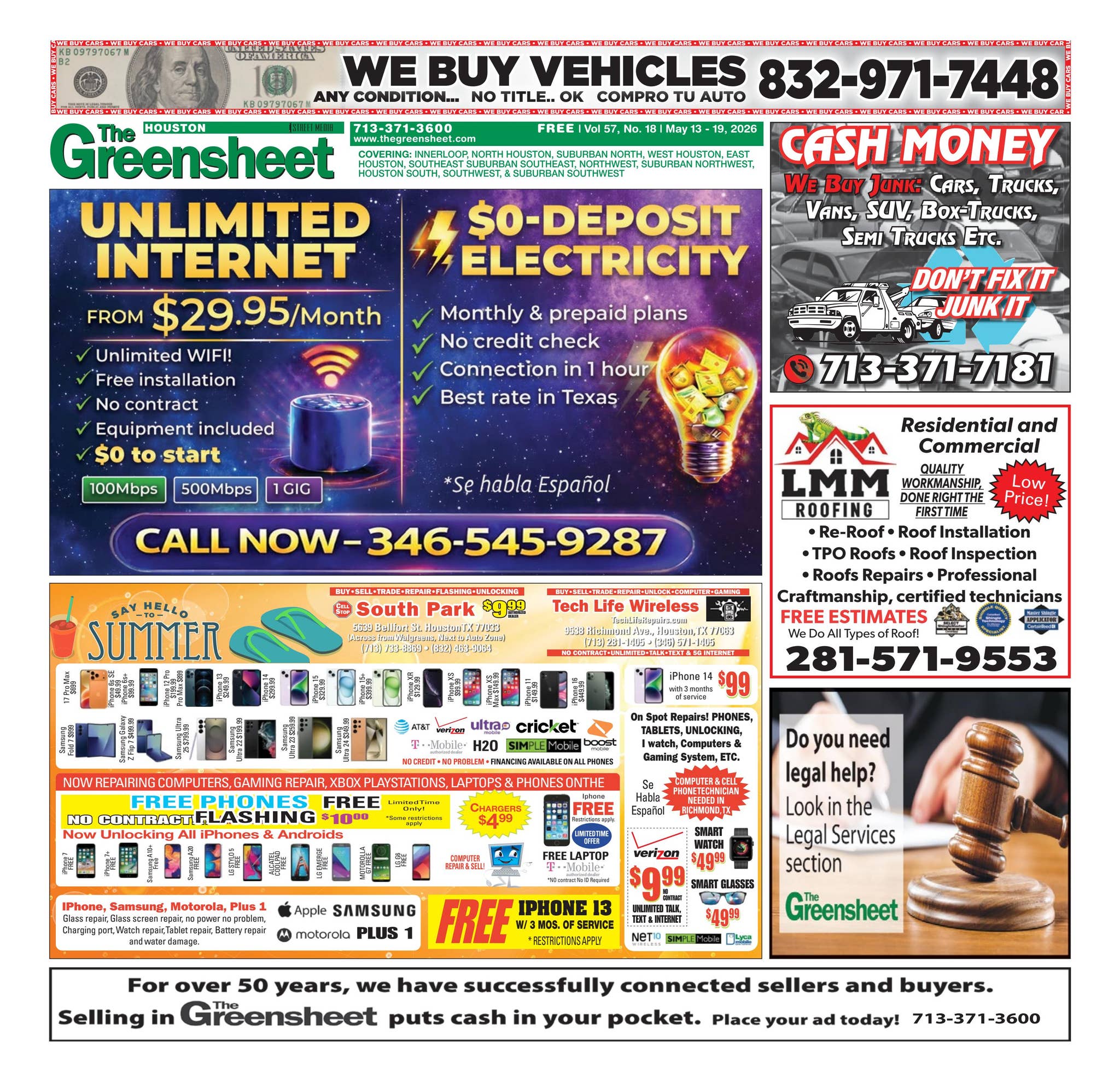 The 5-13-2026 Edition of The Greensheet Houston by Street Media - Issuu
