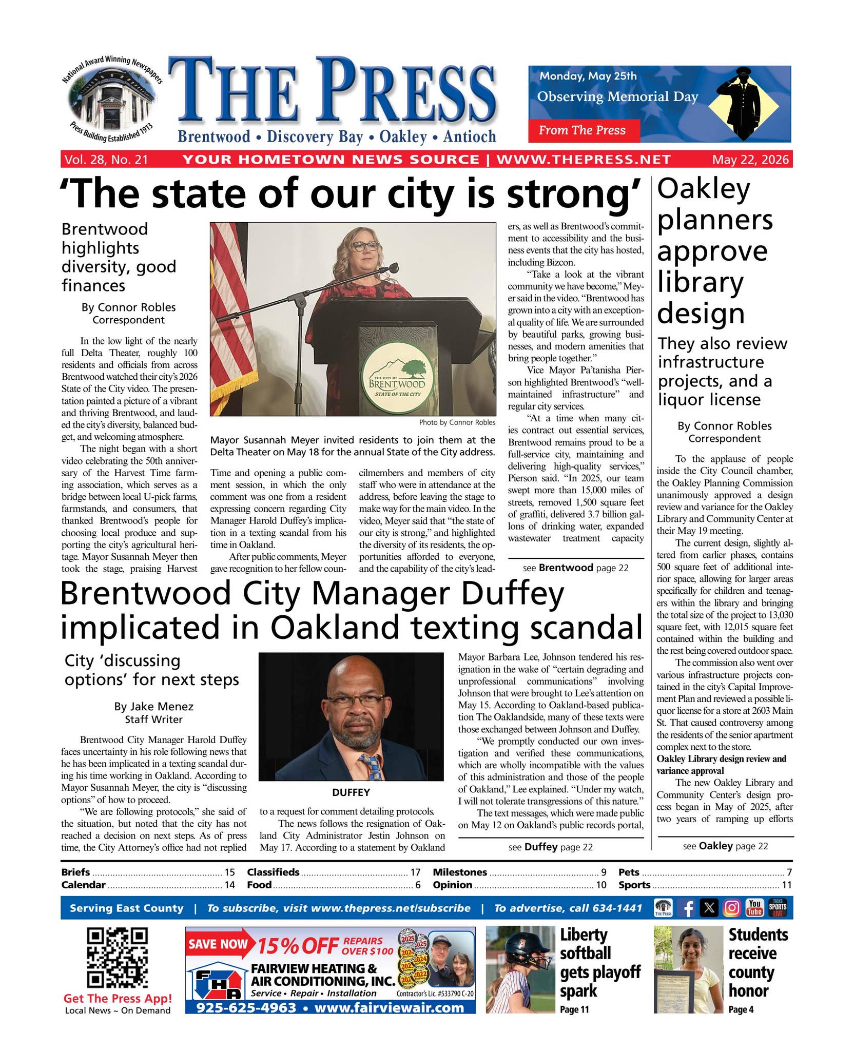 The Press 05.22.2026 by Brentwood Press & Publishing - Issuu