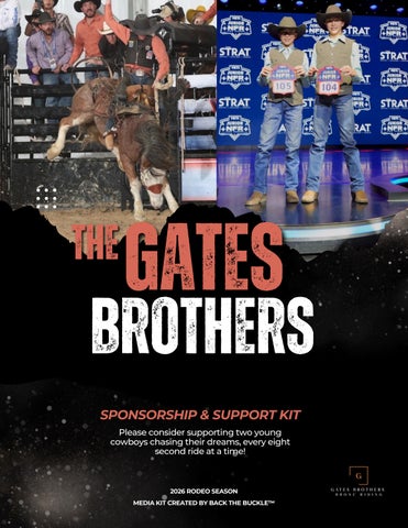 Gates Brothers Rodeo Sponsorship and Support Kit by gatesbrothersrodeo ...