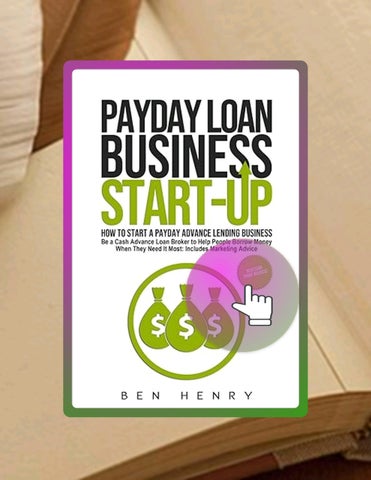 (Free Pdf) Payday Loan Business Start-Up: How to Start a Payday Advance ...