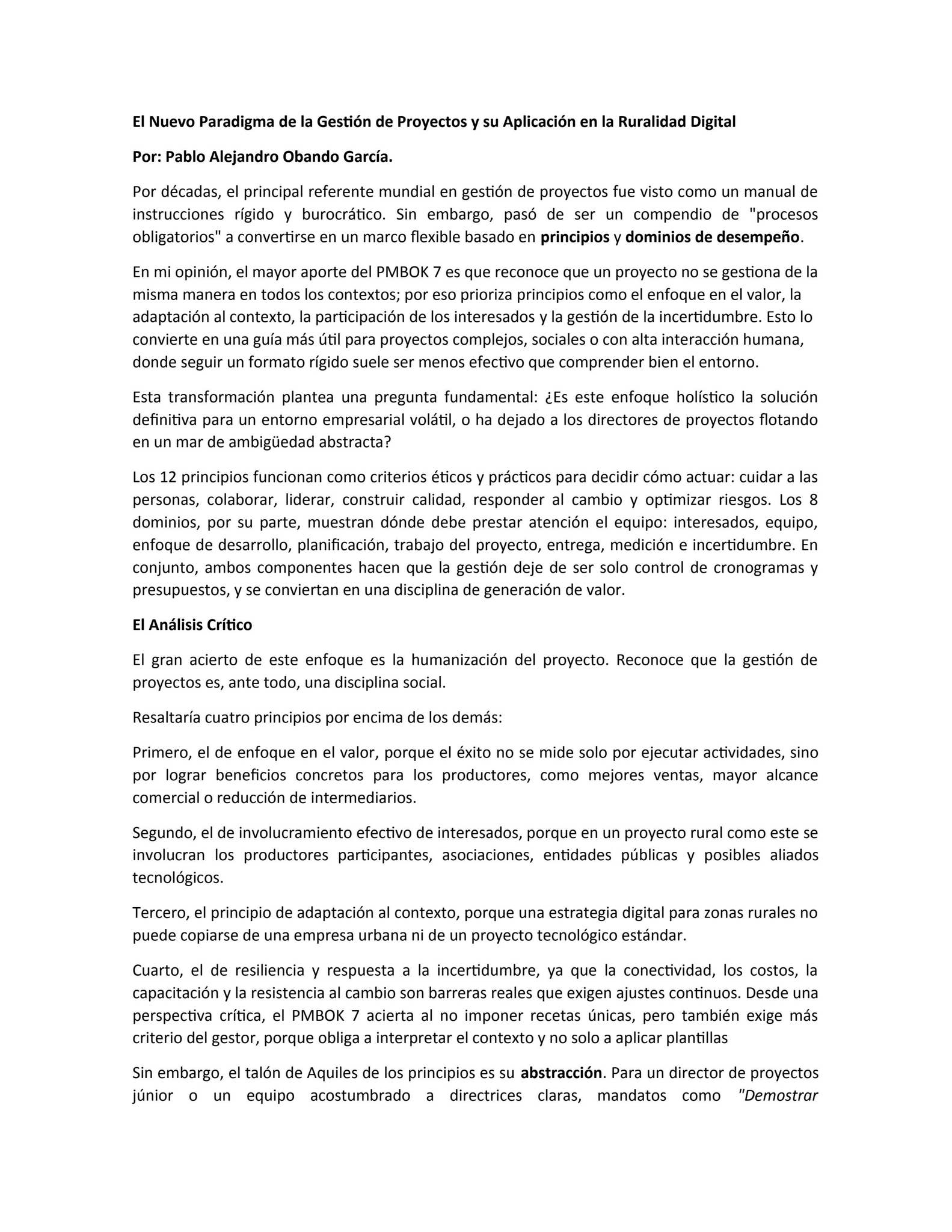 Artículo _Pablo Obando by Pablo Alejandro Obando G. - Issuu