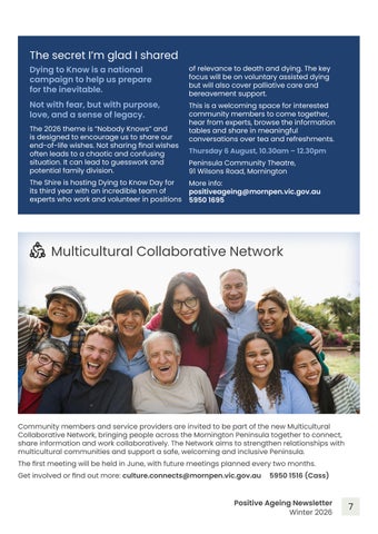 Positive Ageing Winter 2026 by Mornington Peninsula Shire - Issuu