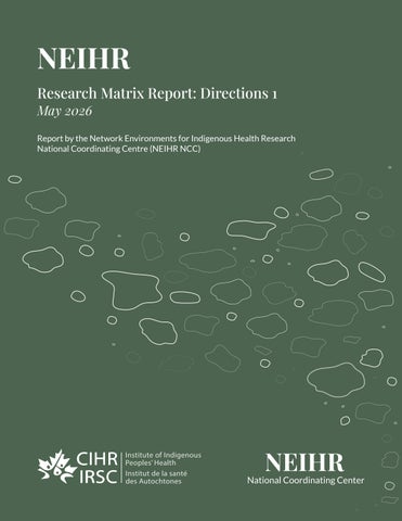 NEIHR Research Matrix Report: Directions 1 by IIPH-ISA - Issuu