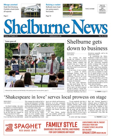 Shelburne News - 5-28-26 by Vermont Community Newspaper Group - Issuu