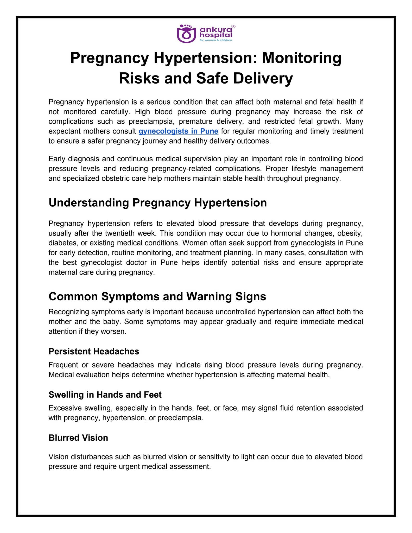 Pregnancy Hypertension_ Monitoring Risks and Safe Delivery by Ankura ...