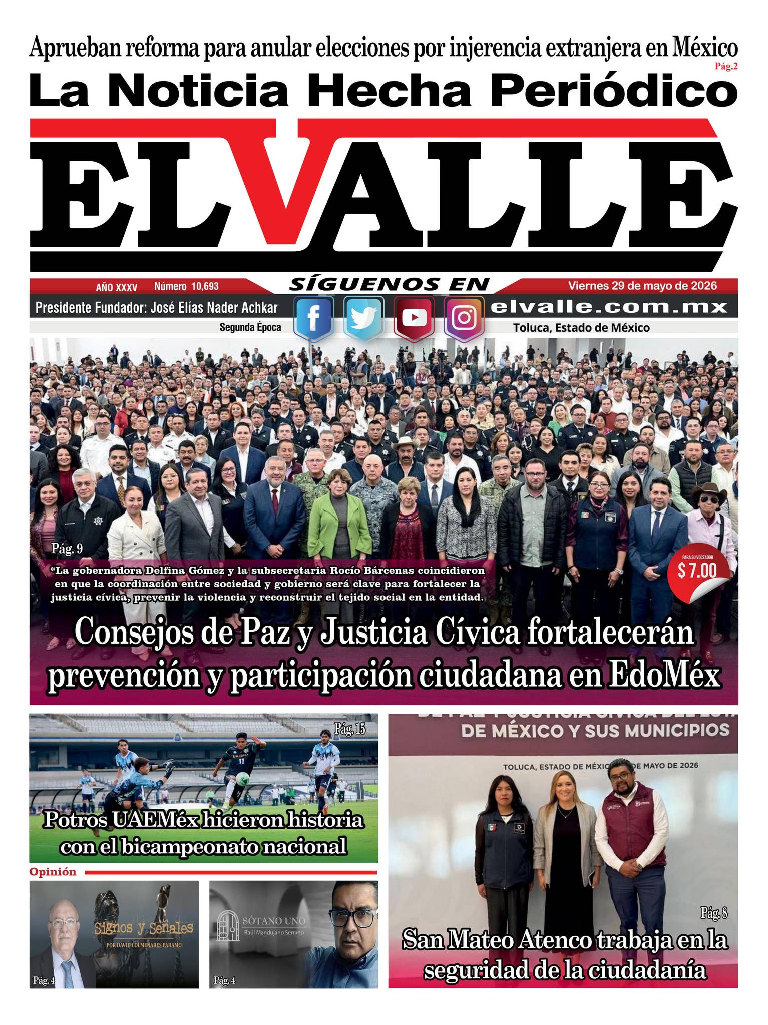 29-V-26 by periodicoelvallemexico - Issuu