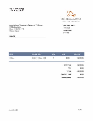 Q1-26 Utilities - Brigman by Timbers Resorts - Issuu