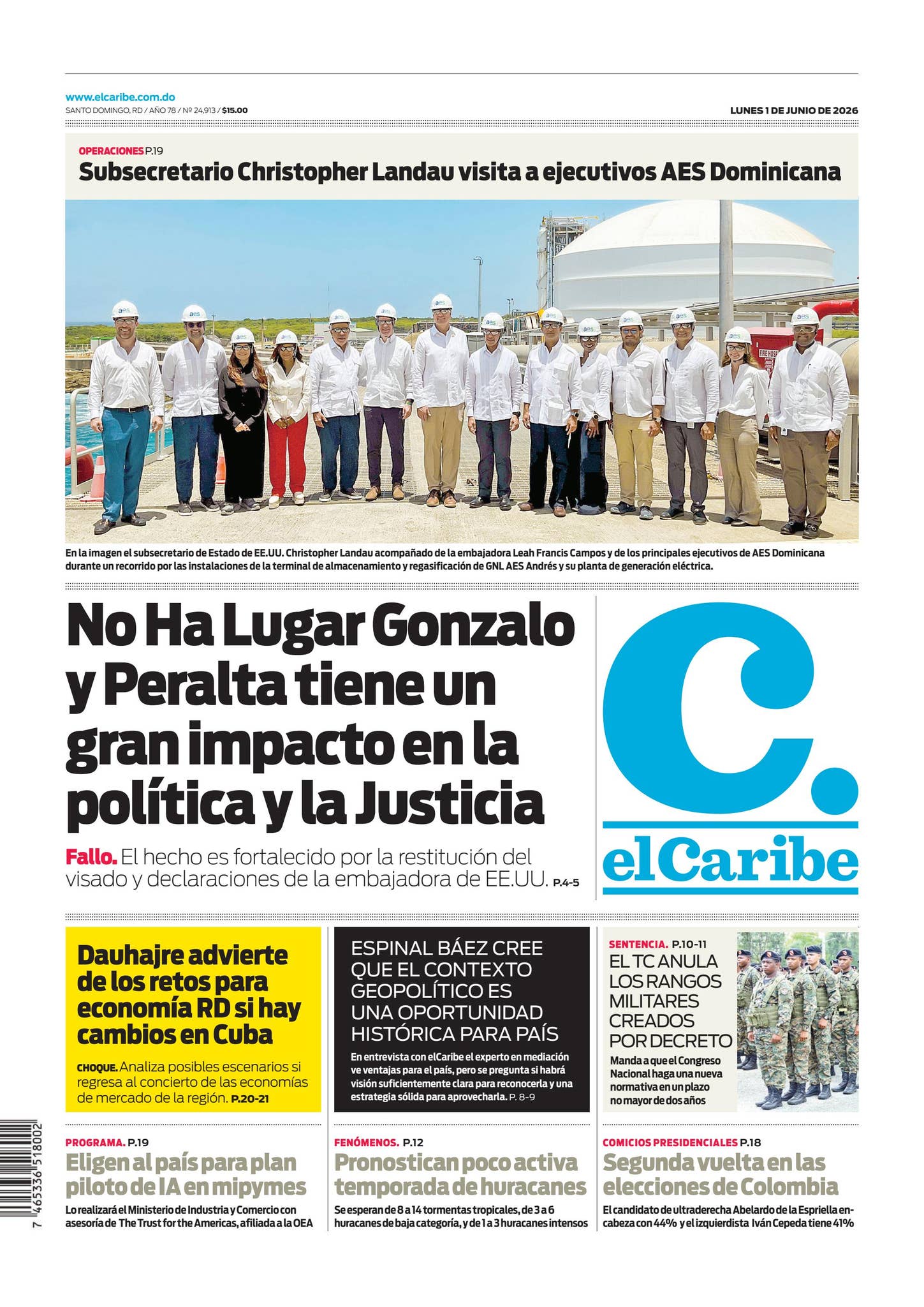 elCaribe 1 Junio 2026 by Periódico elCaribe - Issuu