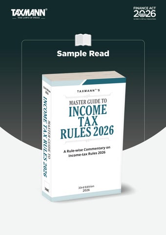 Master Guide to Income Tax Rules 2026 – A Rule-wise Commentary on ...