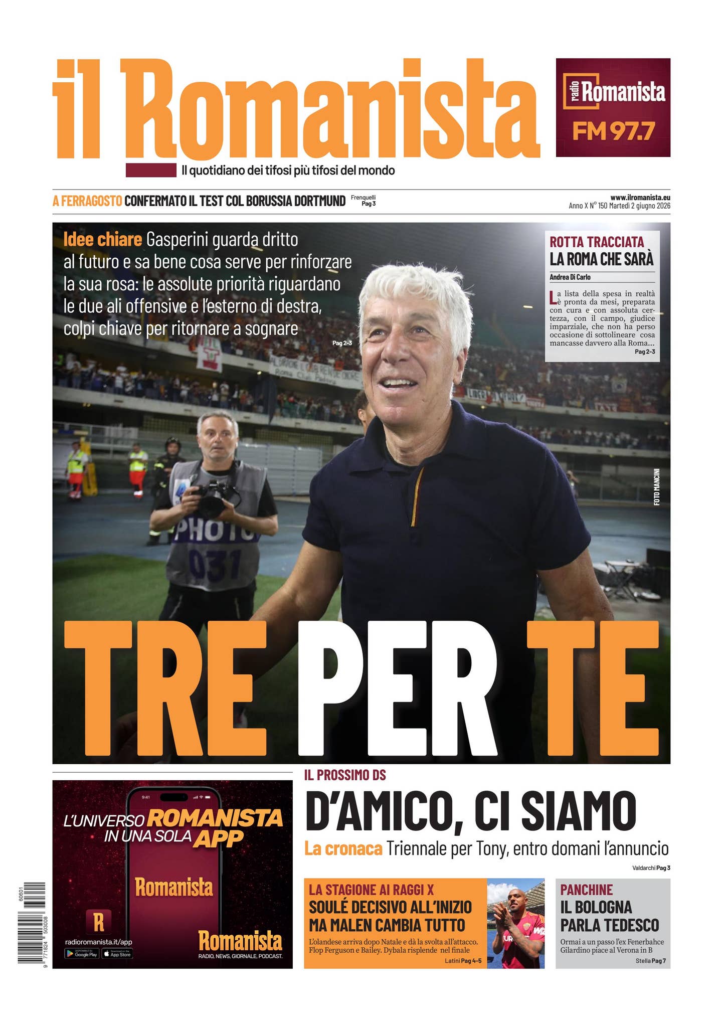 Il Romanista del 2 giugno 2026 by Il Romanista - Issuu