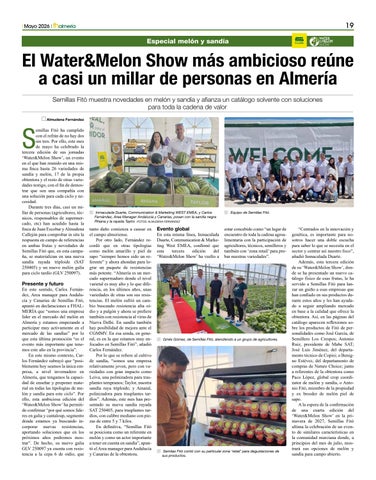 SEMILLAS FITÓ ESPECIAL WATER&MELON SHOW MAYO 2026 by fhalmeria - Issuu